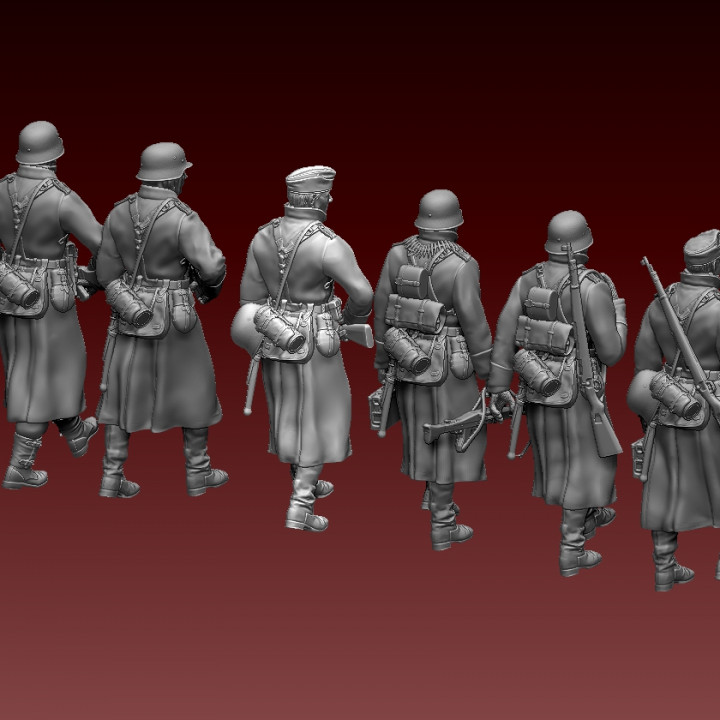 3D Printable German soldiers by 3Dimontis