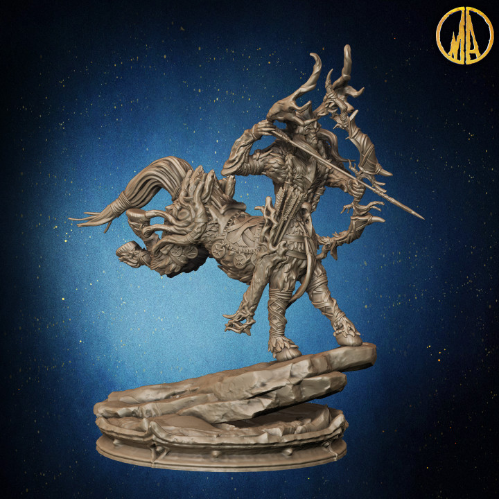 3D Printable Centaur - 4 poses - The Whispering Forest by Monolith Arts