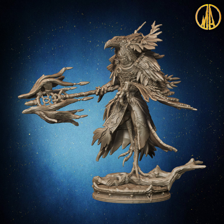 3D Printable Druid Raven Form - 3 poses - The Whispering Forest by ...