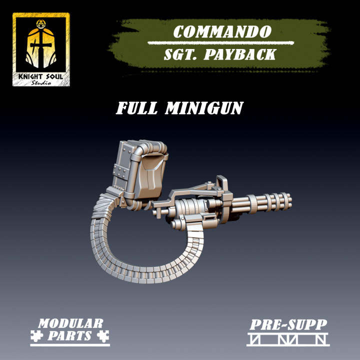 3D Printable Commando Sergeant Payback by KNIGHT SOUL Studio