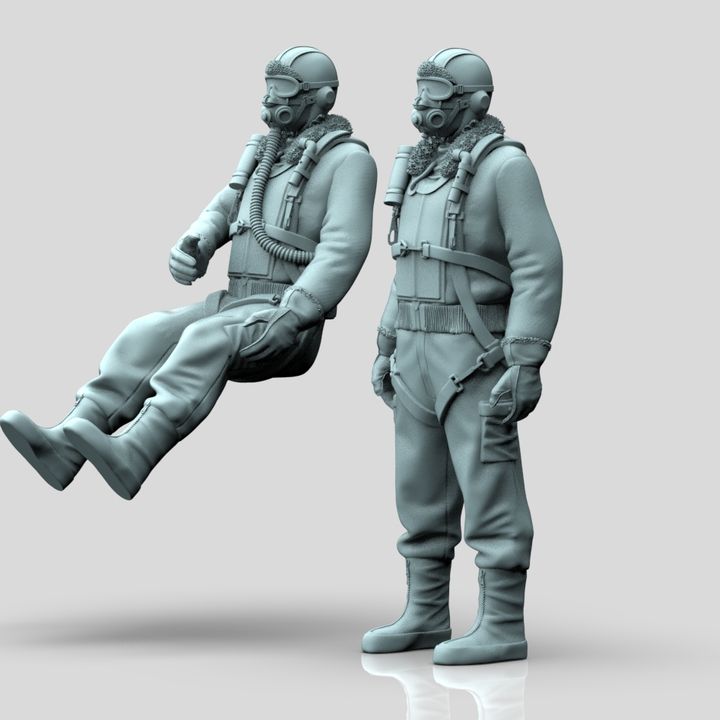 3D Printable pilot us by Dmitry Tishchenkov