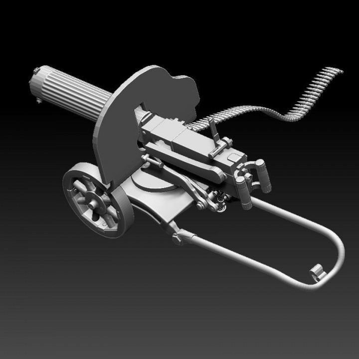 3D Printable russian soldiers and Maxim machine gun by Dmitry Tishchenkov