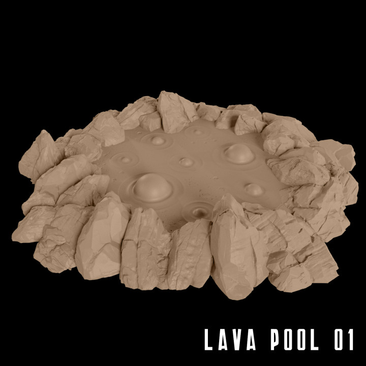 3D Printable Magma Pools by Karl Perrotton
