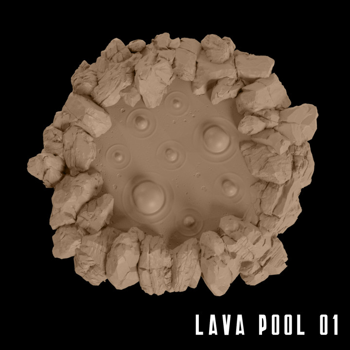 3D Printable Magma Pools by Karl Perrotton