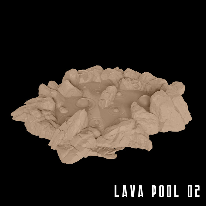 3D Printable Magma Pools by Karl Perrotton