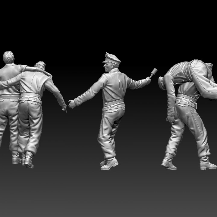 3D Printable german tank crew by Dmitry Tishchenkov
