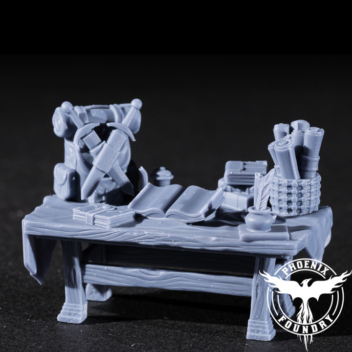 3D Printable Adventuring Table (Pre-Supported Professionally) by ...