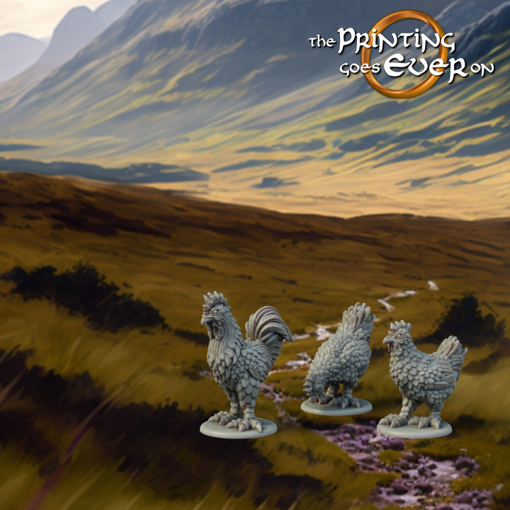 3D Printable Farm Animals - Full Set by The Printing Goes Ever On