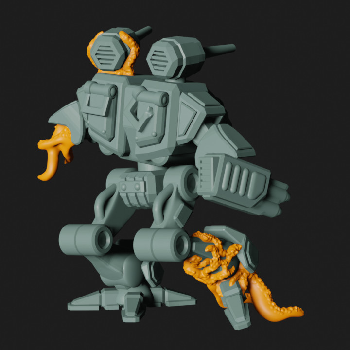 3D Printable Infected / Zombie Mecha by Donya Quick