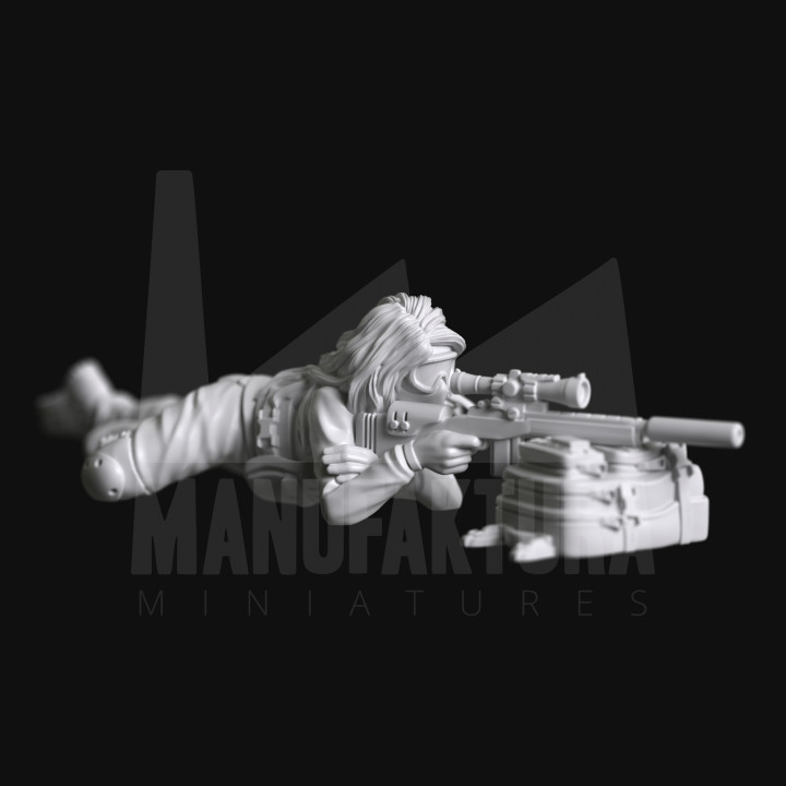 3D Printable Strife Series 01b - Cute Post-Apocalyptic Stalker Gir with ...