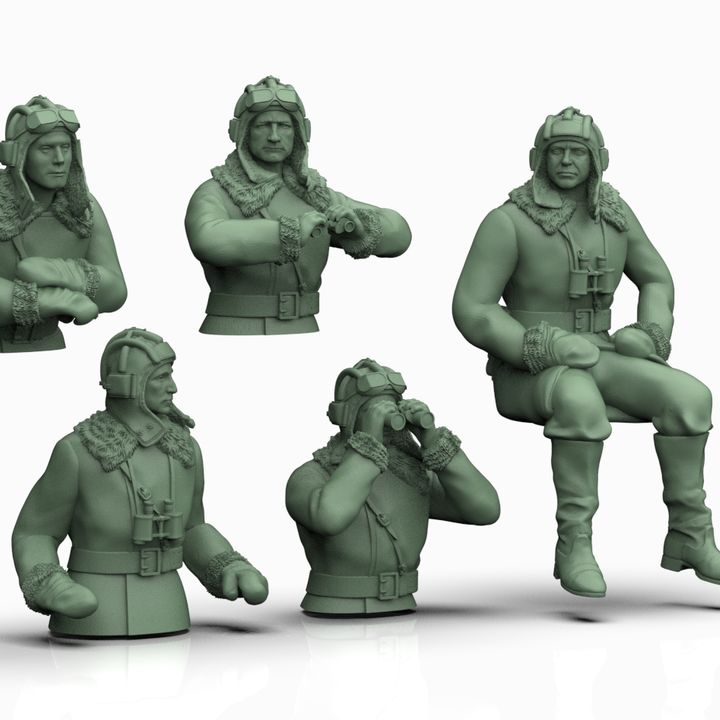 3D Printable russian tank crew by Dmitry Tishchenkov