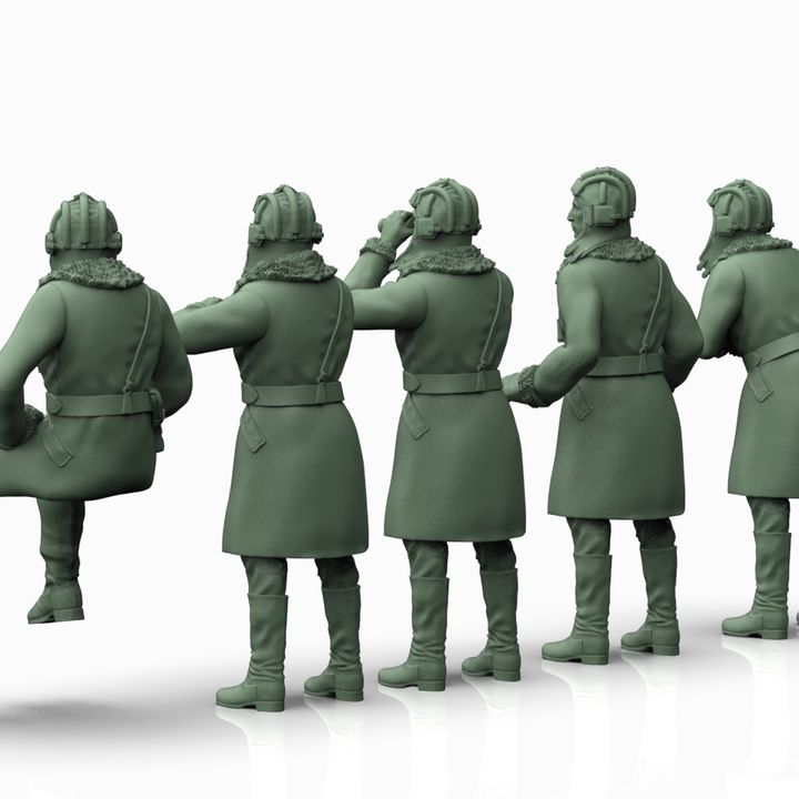 3D Printable russian tank crew by Dmitry Tishchenkov