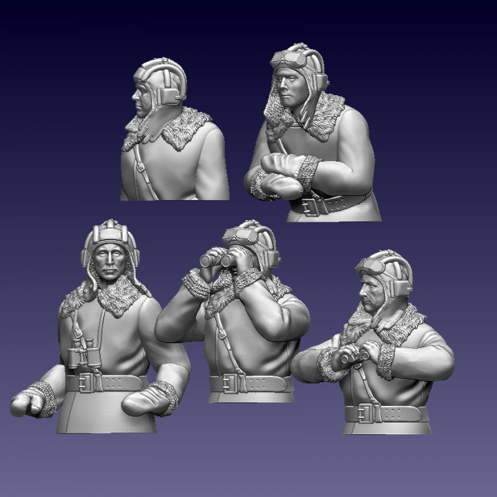 3D Printable russian tank crew by Dmitry Tishchenkov