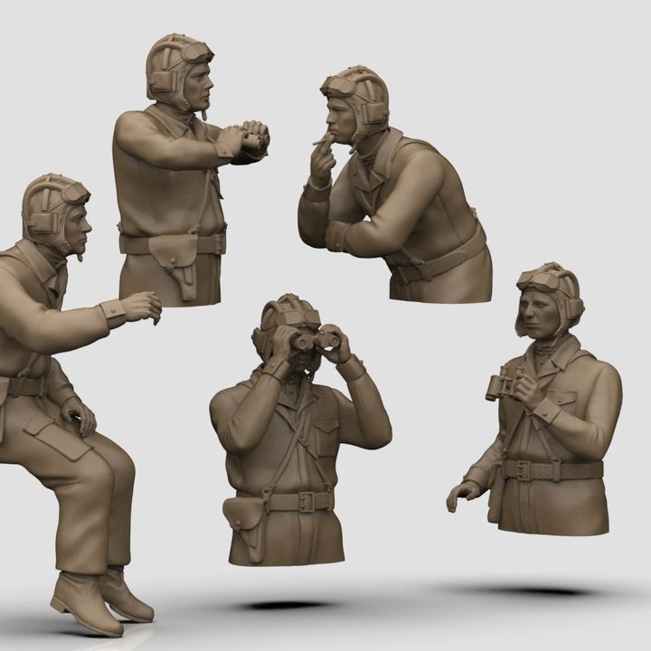 3D Printable russian tank crew by Dmitry Tishchenkov