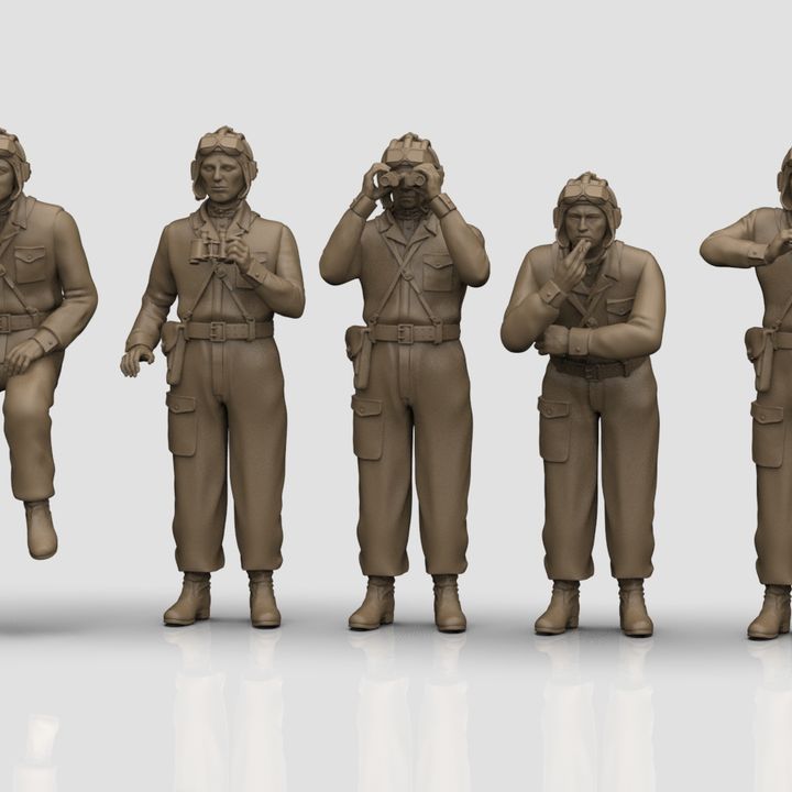 3D Printable russian tank crew by Dmitry Tishchenkov