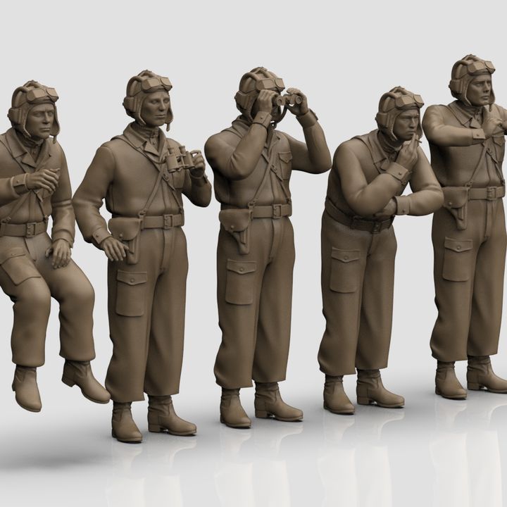3D Printable russian tank crew by Dmitry Tishchenkov