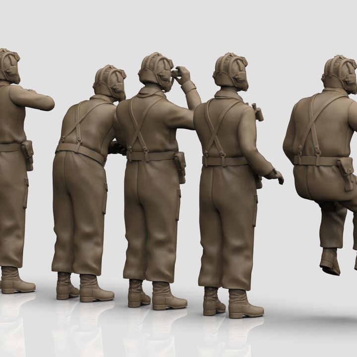 3D Printable russian tank crew by Dmitry Tishchenkov