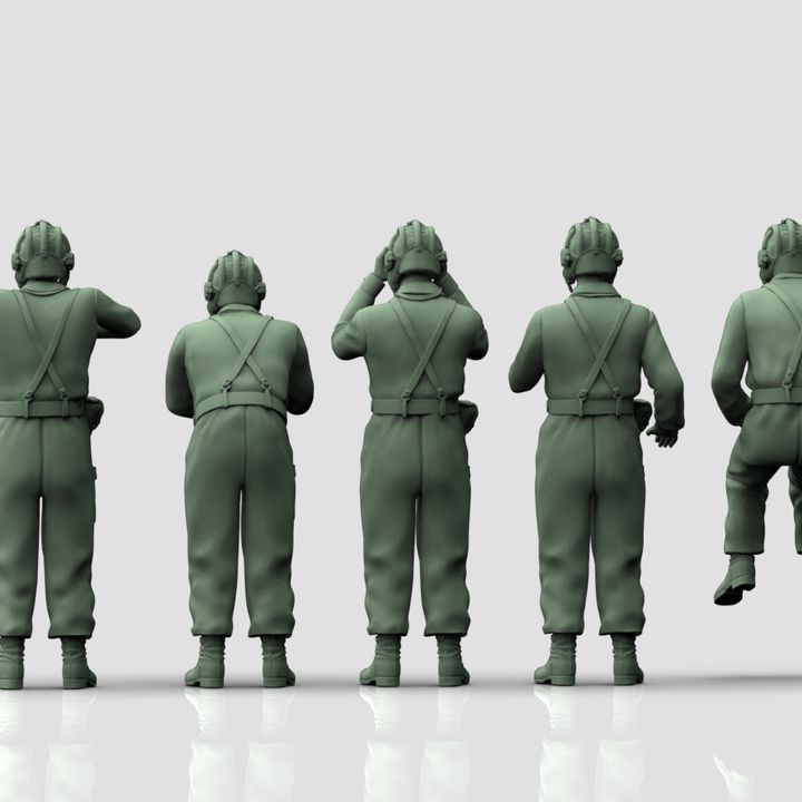 3D Printable russian tank crew by Dmitry Tishchenkov