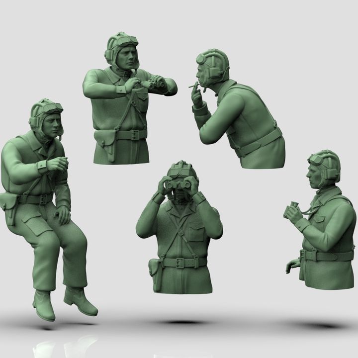 3D Printable russian tank crew by Dmitry Tishchenkov