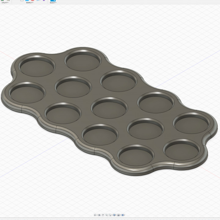 3D Printable 25mm Round Movement trays by Cole