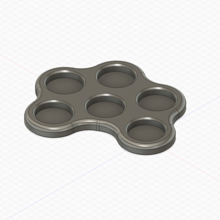 3D Printable 25mm Round Movement trays by Cole