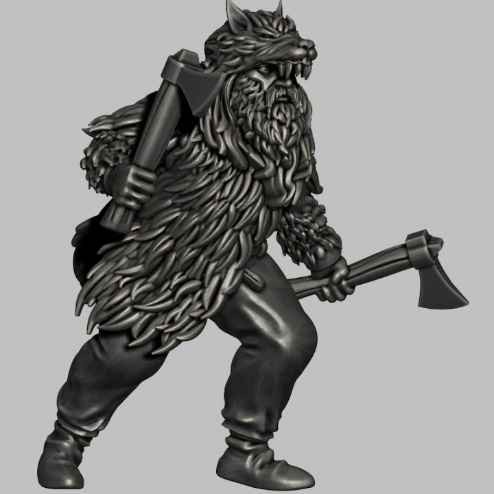 3D Printable Ulfhednar Viking Berserkers by Wargames Atlantic