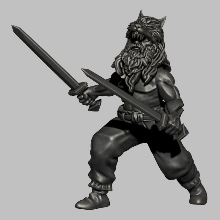 3D Printable Ulfhednar Viking Berserkers by Wargames Atlantic