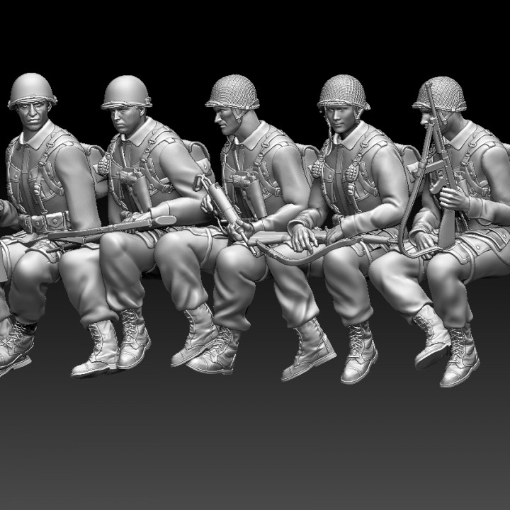 3D Printable us soldiers by Dmitry Tishchenkov