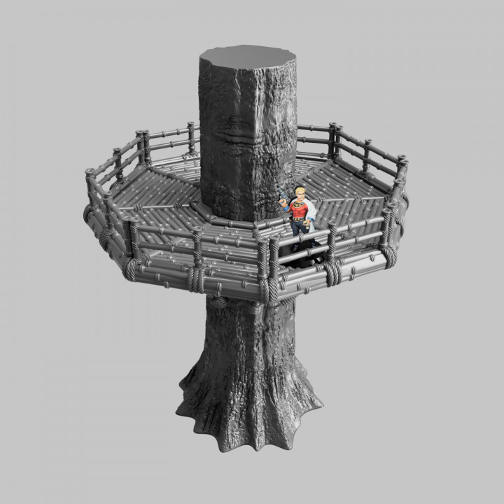 3D Printable Treetop Village by Karl Perrotton
