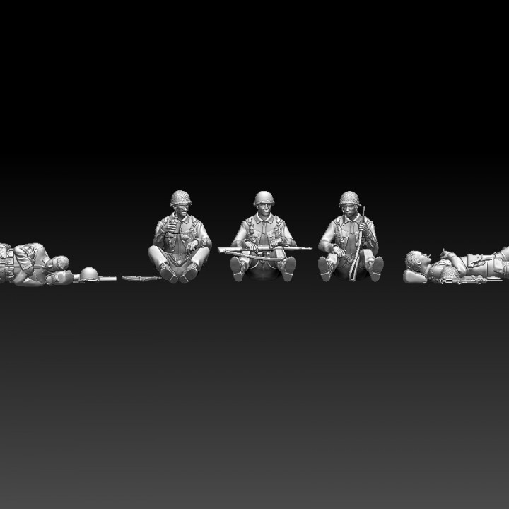 3D Printable us soldiers by Dmitrii Tishchenkov