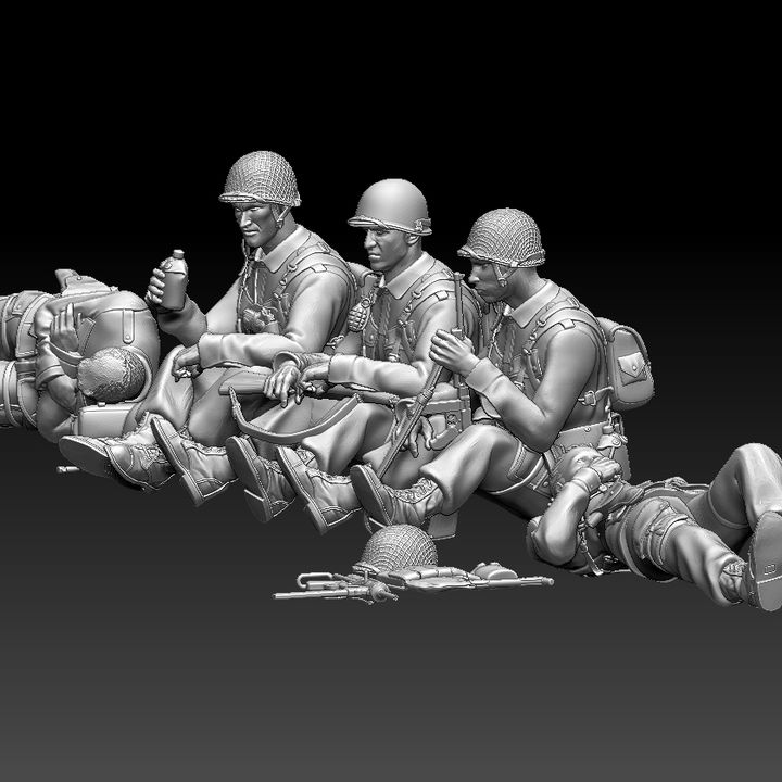 3D Printable us soldiers by Dmitrii Tishchenkov