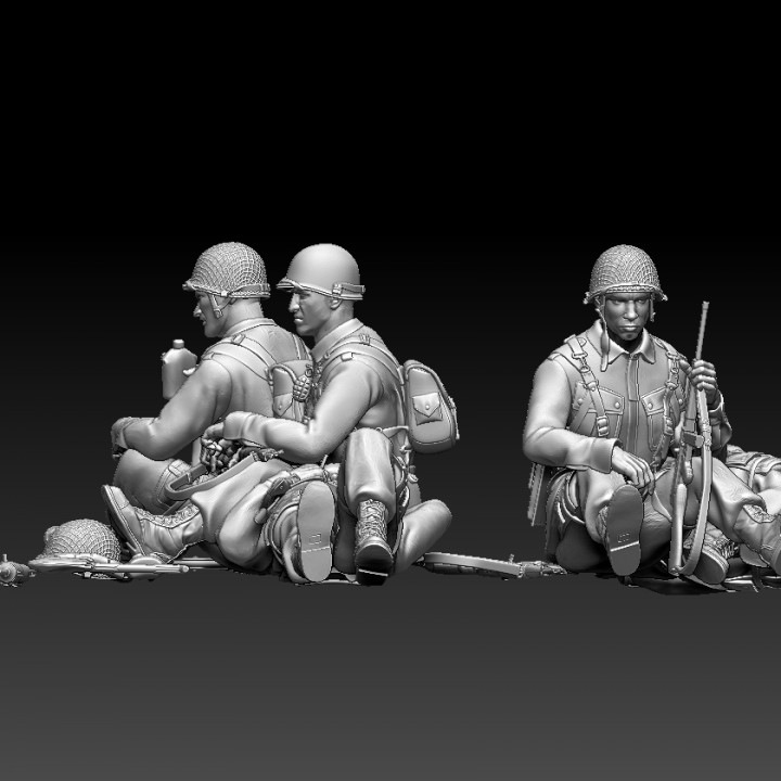 3D Printable us soldiers by Dmitrii Tishchenkov