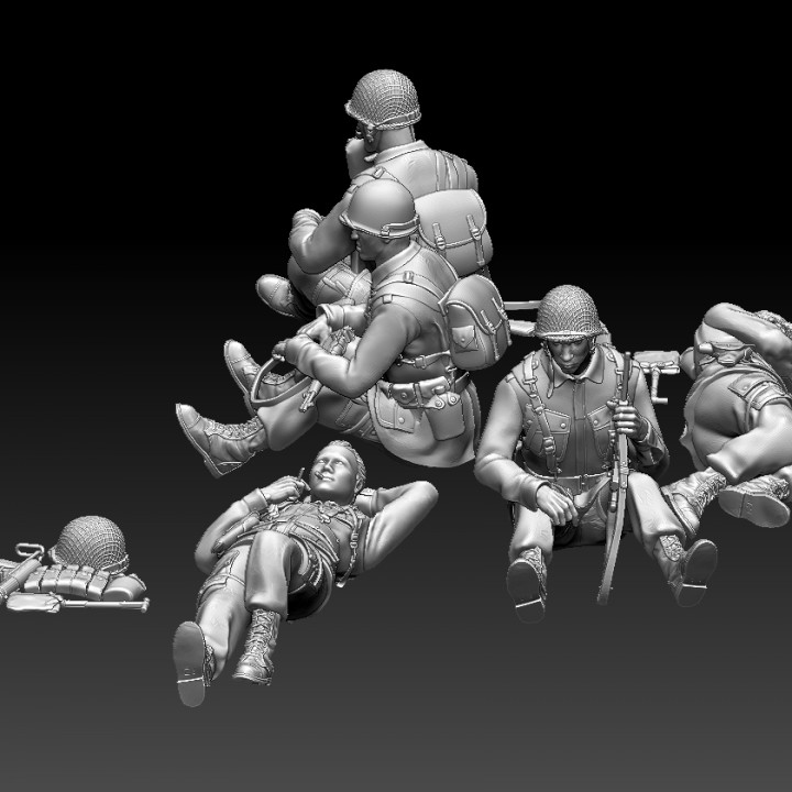 3D Printable us soldiers by Dmitrii Tishchenkov