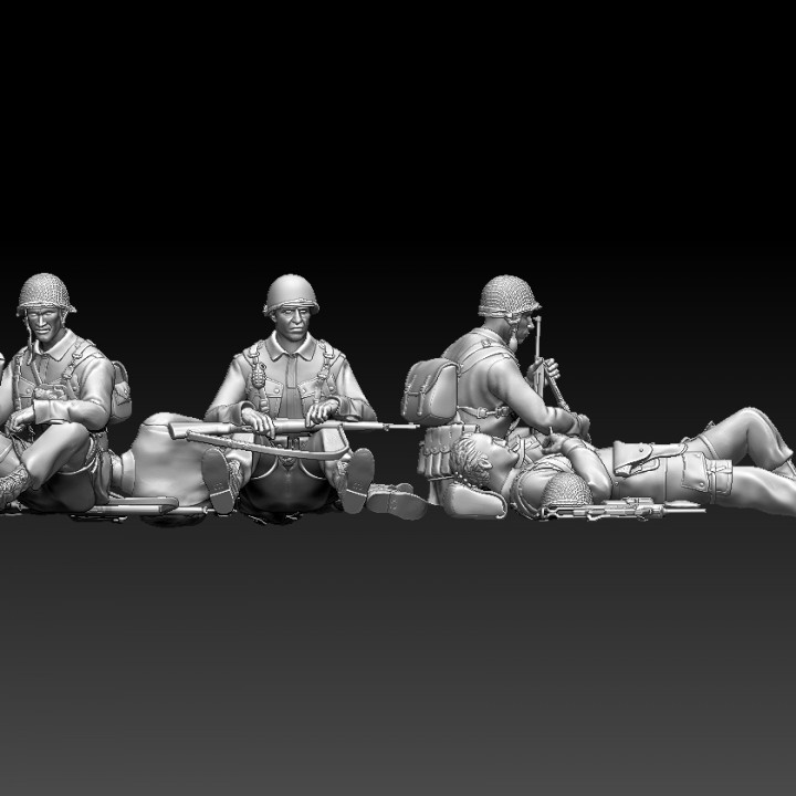 3D Printable us soldiers by Dmitrii Tishchenkov