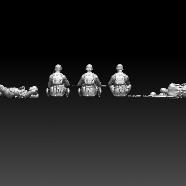 3D Printable us soldiers by Dmitrii Tishchenkov