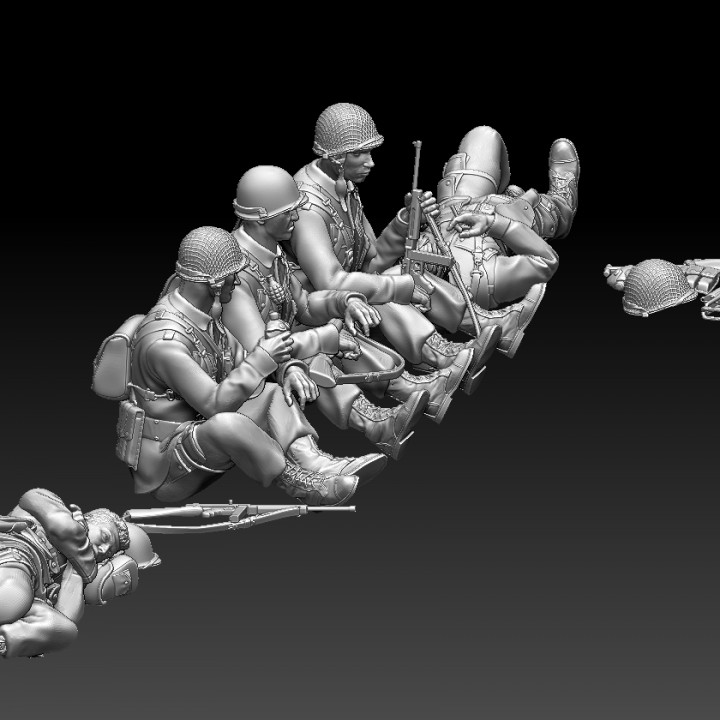 3D Printable us soldiers by Dmitrii Tishchenkov