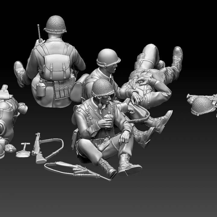3D Printable us soldiers by Dmitrii Tishchenkov