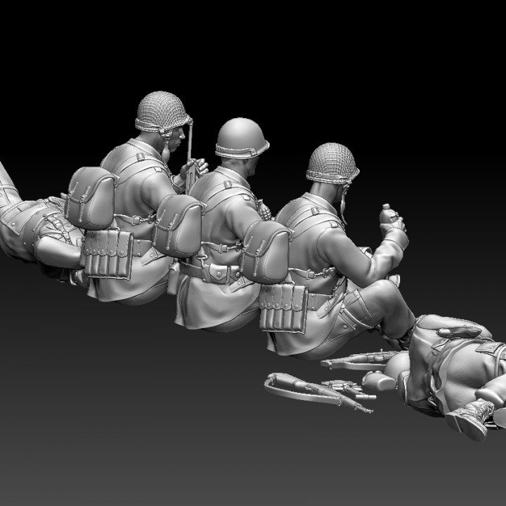 3D Printable us soldiers by Dmitrii Tishchenkov
