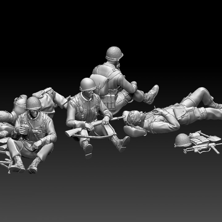 3D Printable us soldiers by Dmitrii Tishchenkov