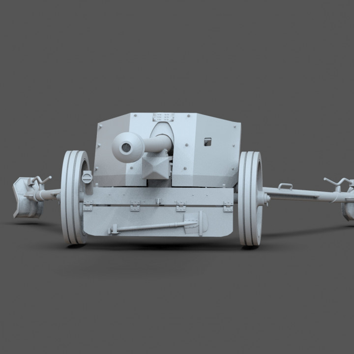 3D Printable pak 40 cannon by Dmitry Tishchenkov