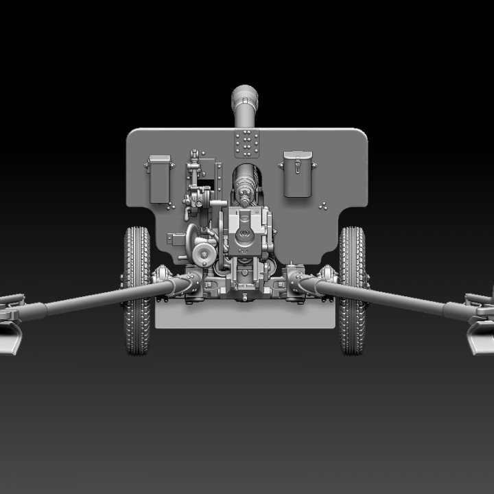 3D Printable zis 3 artillery russian soldiers Gift 7 by Dmitry Tishchenkov