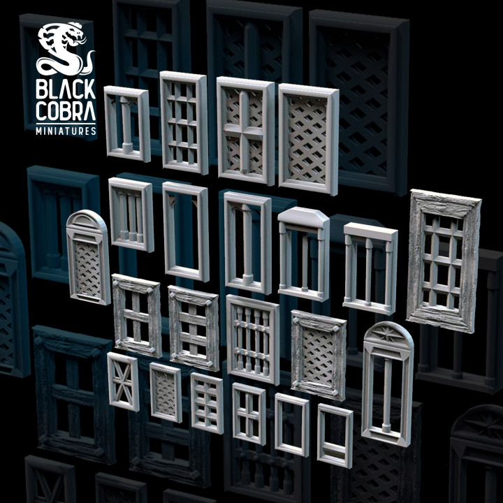3D Printable Windows Stl by BlackCobraMiniatures