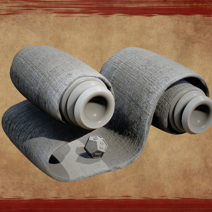 3D Printable Elder Scroll - Dice Tower by Lazy Bear