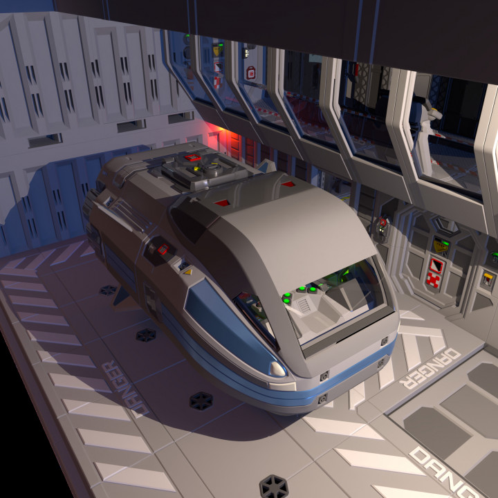 3D Printable Outback PS-7E Shuttle Pod "Extended" Variant by 2nd Dynasty