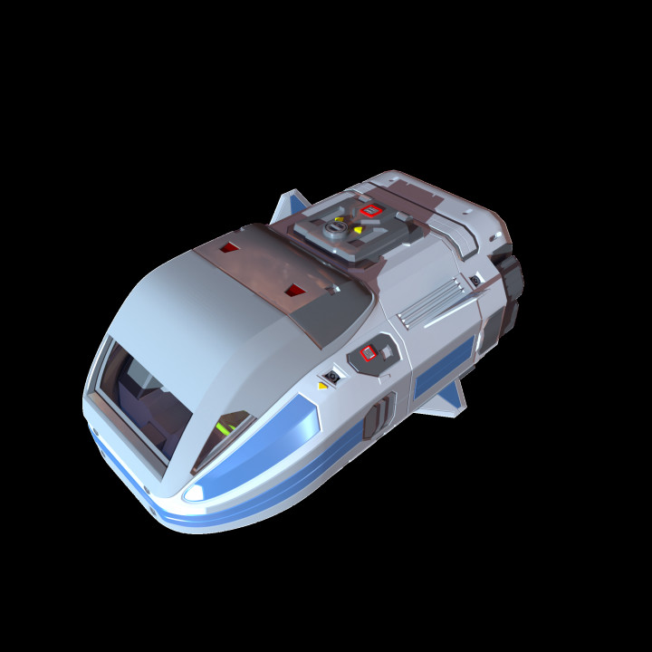 3D Printable Outback PS-7E Shuttle Pod "Extended" Variant by 2nd Dynasty