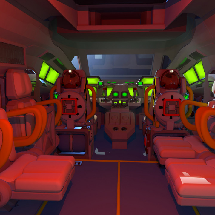 3D Printable Outback PS-7E Shuttle Pod "Extended" Variant by 2nd Dynasty