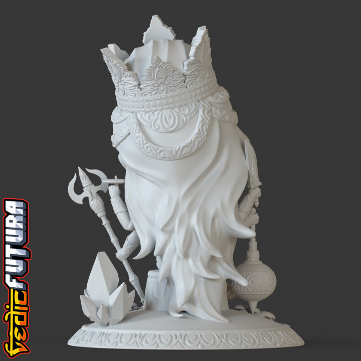 3D Printable Chibi Durga - The Victorious Conqueror [Easy Paint] by ...