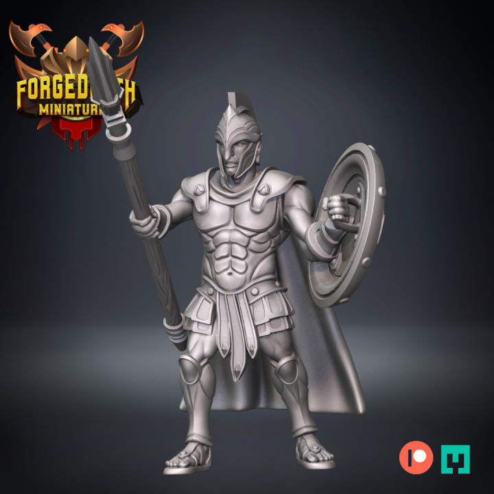 3D Printable Spartan Warriors - Modular by Forged Path Miniatures