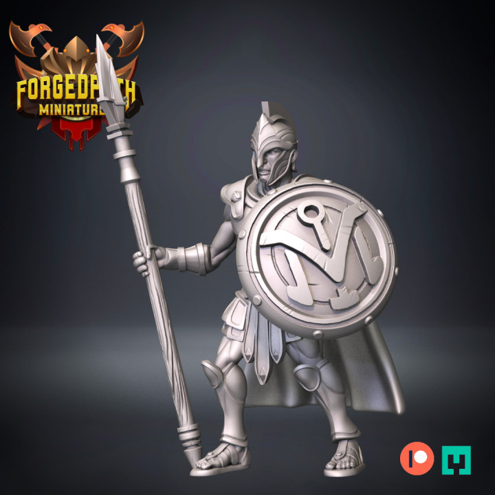 3D Printable Spartan Warriors - Modular by Forged Path Miniatures