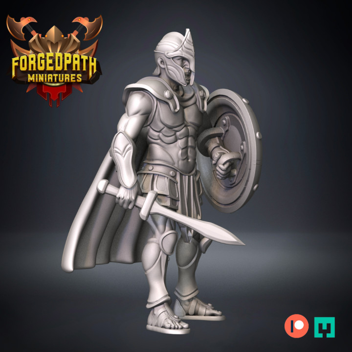 3D Printable Spartan Warriors - Modular by Forged Path Miniatures